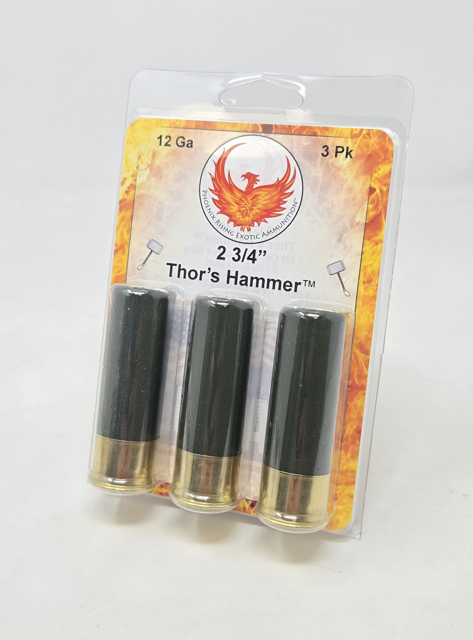 Phoenix Rising 12 Gauge Ammunition Thor's Hammer PR12THOR 2-3/4" 1-7/8 ...