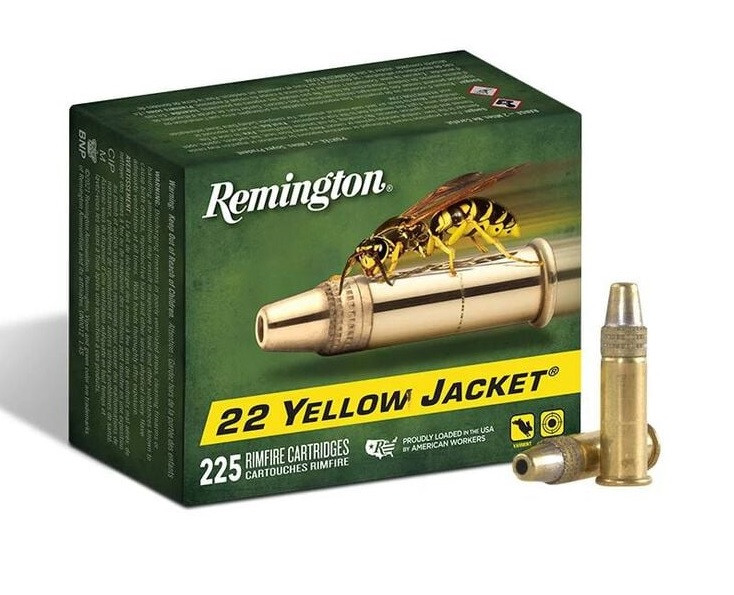 Remington 22 LR Ammunition Yellow Jacket YJ225 33 Grain Truncated Cone ...