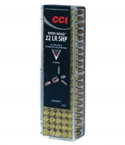 CCI 22 LR MINI MAG AMMUNITION CCI0036 40 Grain Segmented hollow Point ...