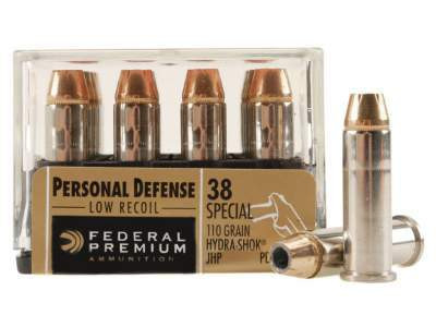 Federal 38 Special Hydra-Shok PF38HS3H 110 gr JHP 20 per box