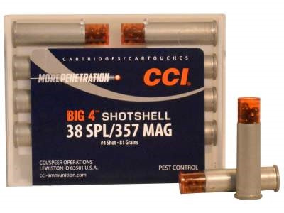CCI 38 Special Shotshell CCI3714CC 84 Grain #4 Shot 10 rounds