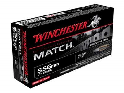 Winchester 5.56mm Supreme Match S556M 77 gr BTHP 20 per box