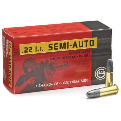 GECO 22LR Ammunition Semi-Auto 40 Grain Lead Round Nose BRICK 500 rounds