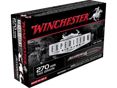 Winchester 270 Win Ammunition Expedition Big Game S270CT 140 Grain ...