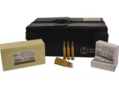 Military Surplus 7.5x55mm Swiss Schmidt-Rubin Ammunition 174 Grain Full ...
