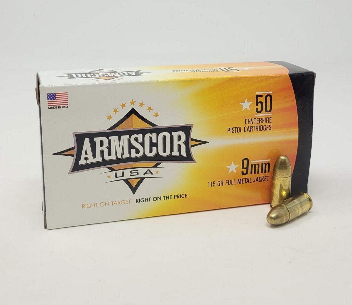 Armscor 9mm 115 gr FMJ 50 per box