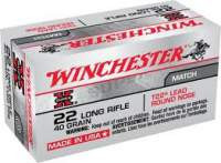Winchester 22LR XT22LR 40 gr Target Match Lead Round Nose BRICK 500 per box