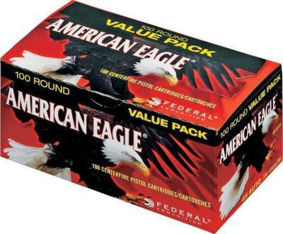 Federal 45 Auto American Eagle AE45A100 230 gr FMJ 100 per box