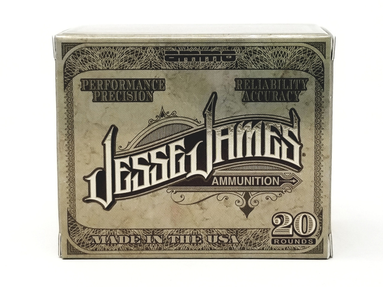 Jesse James 9mm Ammunition 9124JHP20 124 Grain Jacketed Hollow Point 20 ...