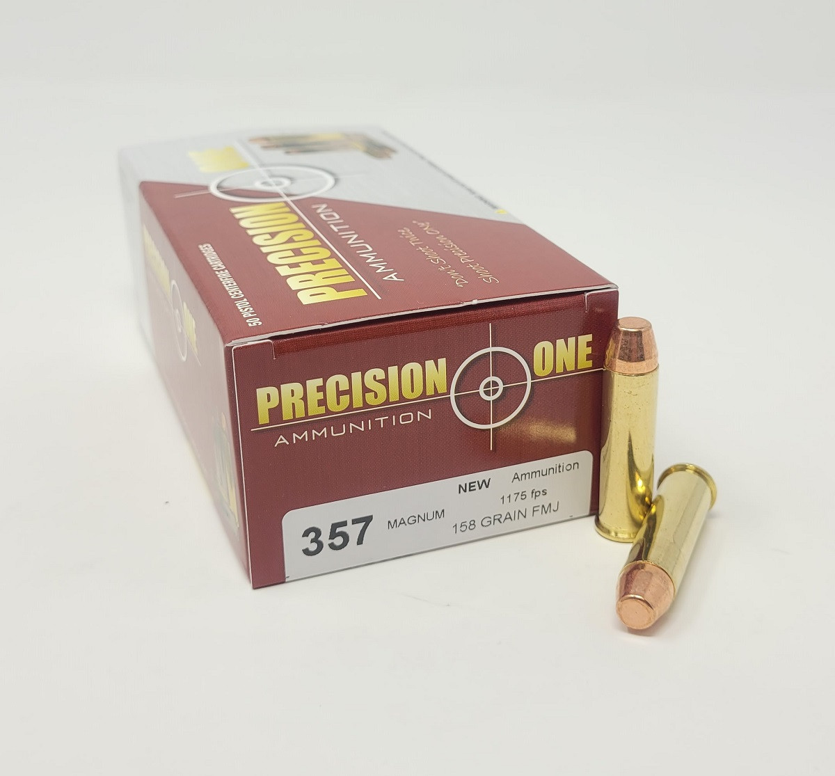Underwood 357 Magnum Ammunition UW720 180 Grain Hard Cast Flat Nose Gas ...
