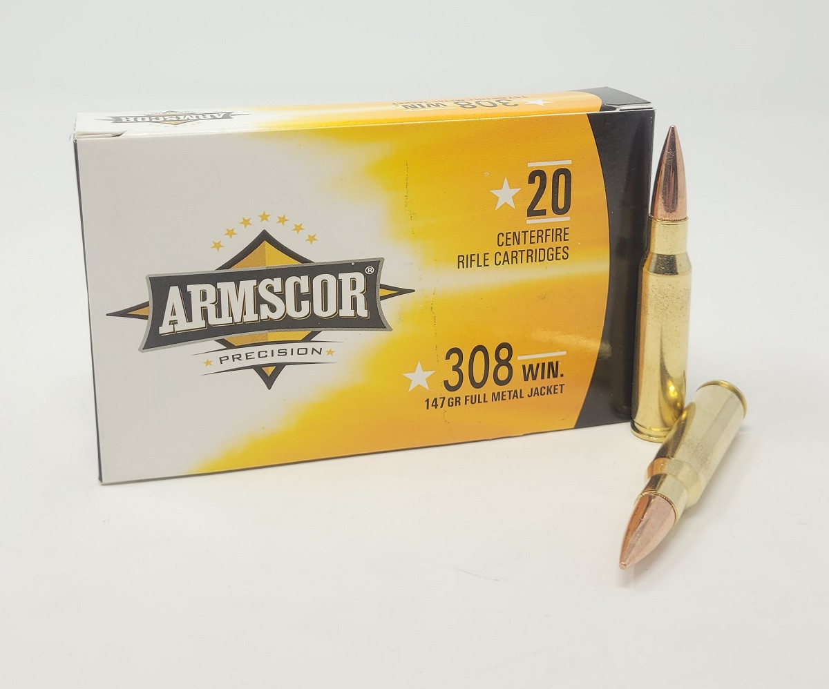 Saltech 308 Win Ammunition Ball M80 ST308M80CASE 147 Grain Full Metal ...