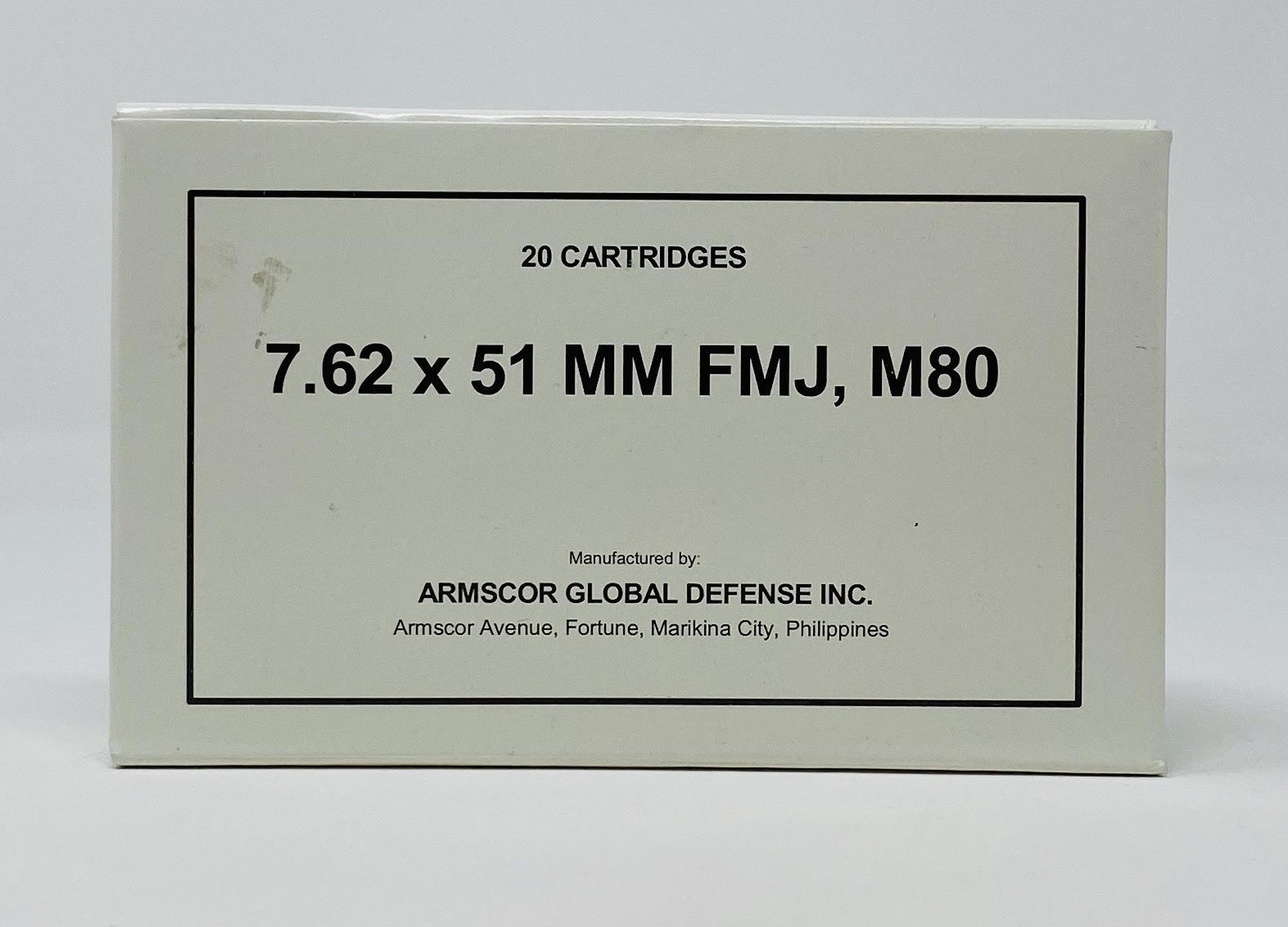 Saltech 7.62x51mm Ball M80 Ammunition 150 Grain Full Metal Jacket Boat ...