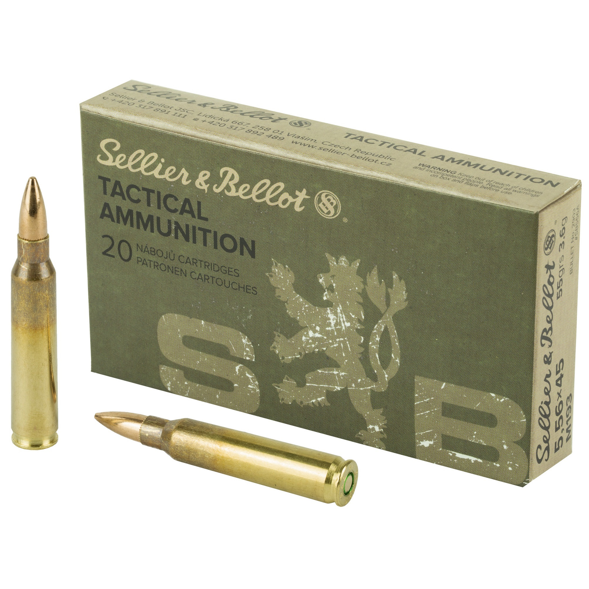 Hornady 5.56x45mm NATO Ammunition Frontier M193 FR200 55 Grain Full ...