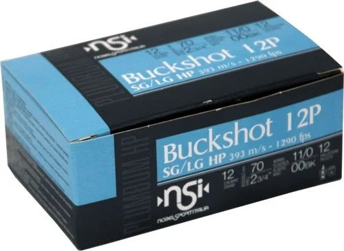 Lambro 12 Gauge Ammunition LAM12BUCK 2-3/4" 9 Pellet 00 Buckshot ...