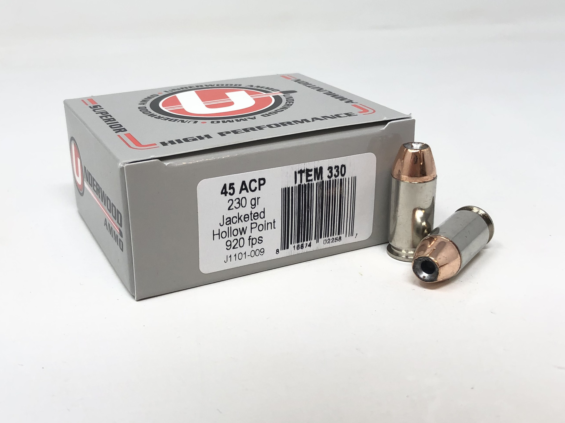 Underwood 45 Super Ammunition UW622 185 Grain Jacketed Hollow Point 20 ...