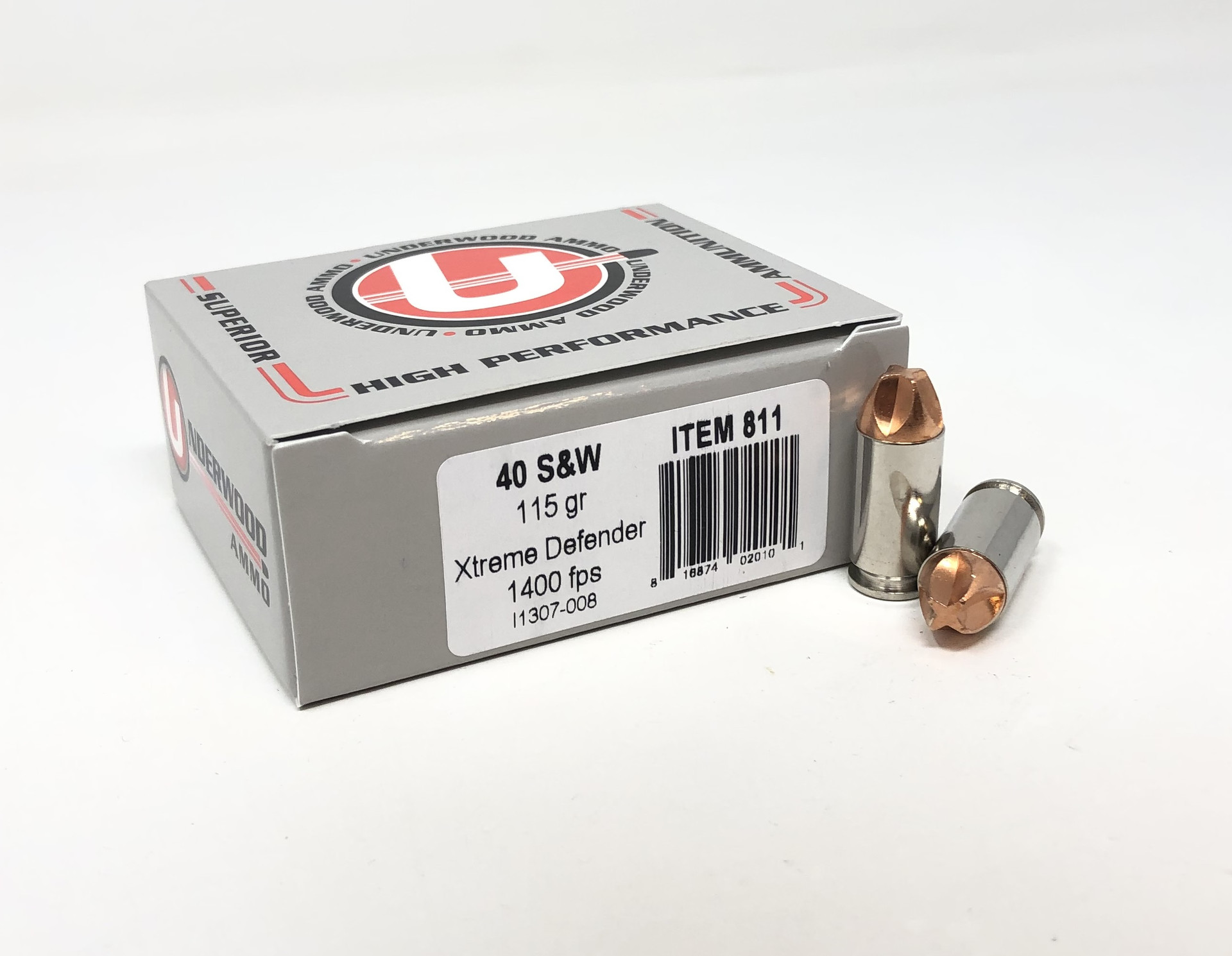 Underwood 40 S&W Ammunition UW829 140 Grain Xtreme Penetrator 20 Rounds