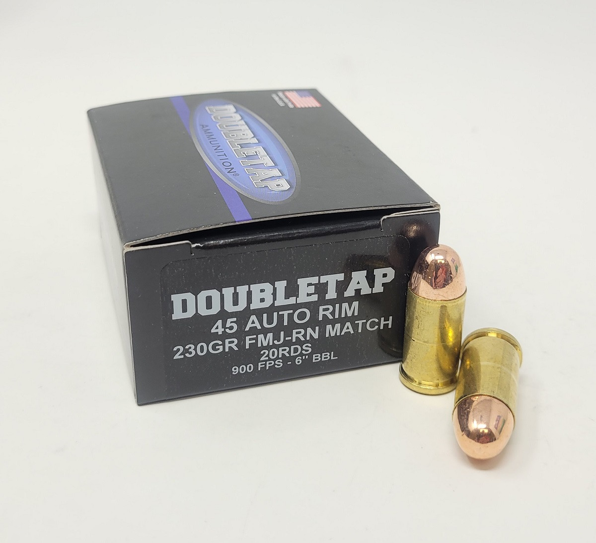 Precision One 45 Auto Rim Ammunition PONE1539 185 Grain Jacketed Hollow ...