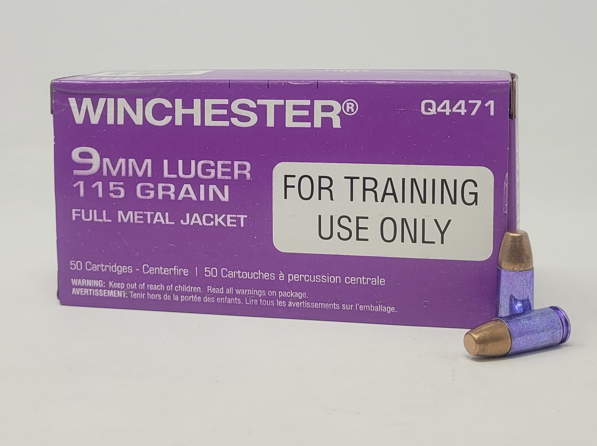 Winchester 9mm Ammunition SG9W 115 Grain Full Metal Jacket 50 Rounds