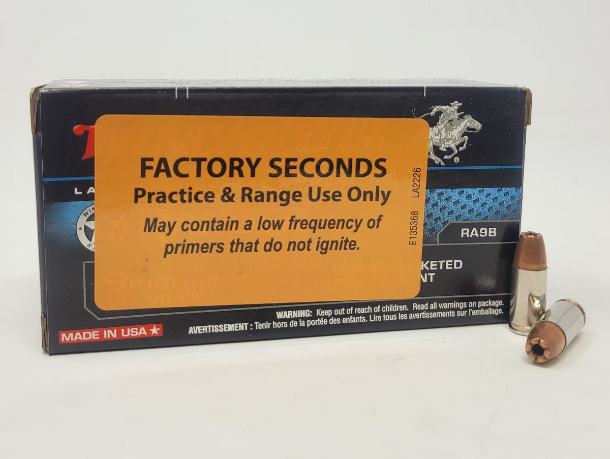 Winchester 9mm Ammunition Target Factory Seconds ZZUSA9MM1 147 Grain ...