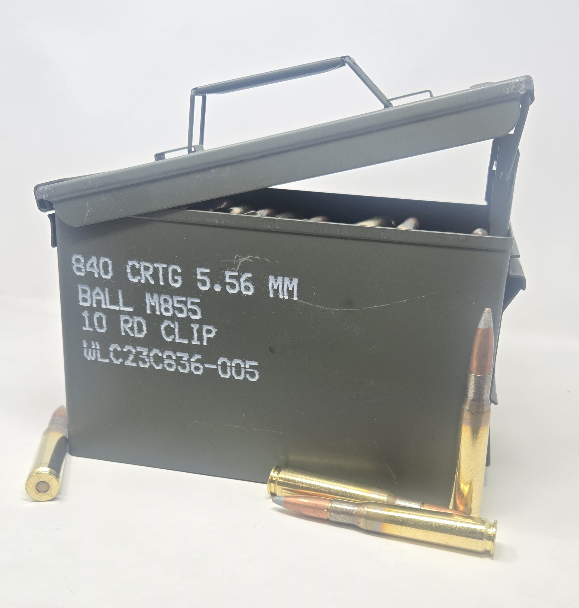 Military Surplus 50 BMG Ammunition API50BMGCAN 647 Grain API Full Metal ...