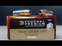 Federal 9mm +P HST Tactical P9HST3 124 gr JHP CASE 1000 rounds