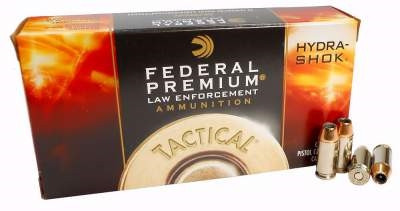 Federal 45 Auto Hydra-Shok Tactical P45HS1G 230 gr JHP 50 per box
