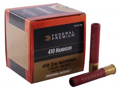 Federal 410 Bore Ammunition PD413JGE000 3" 5 Pellet 000 Buckshot 20 rounds