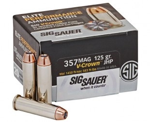 Ammo Inc 357 Mag Ammunition 357125JHPA20 125 Grain Jacketed Hollow ...