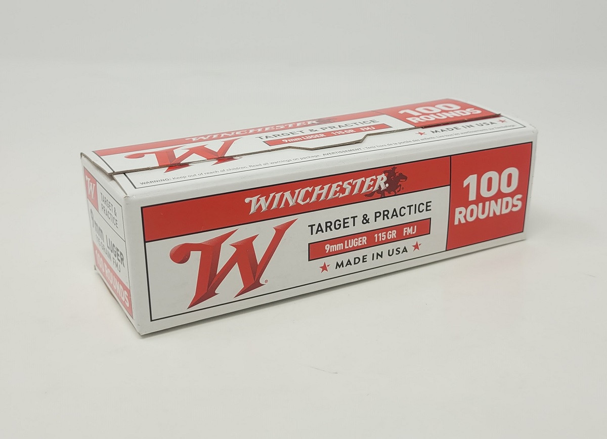 Winchester 9mm Ammunition SG9W 115 Grain Full Metal Jacket 50 Rounds