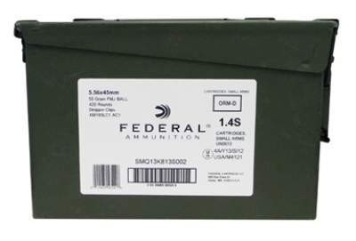 Federal 5.56 x 45mm NATO XM856 64 gr Tactical Tracer 20 per box