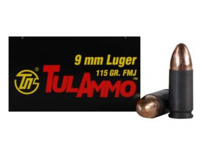 Tula 9mm Luger 115 gr Steel Case 1000rds