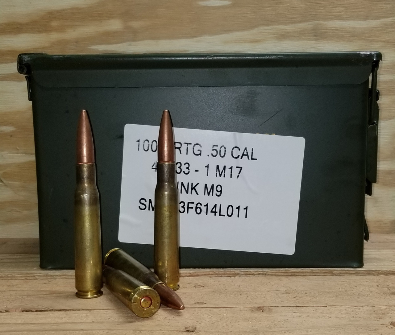 PMC 50 BMG Ammunition Bronze PMC50A 660 Grain Full Metal Jacket 10 rounds