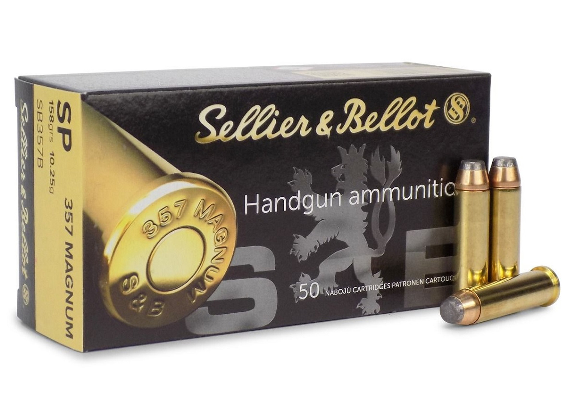 Sellier & Bellot 38 Special Ammunition SB38C 158 Grain Soft Point 50 Rounds