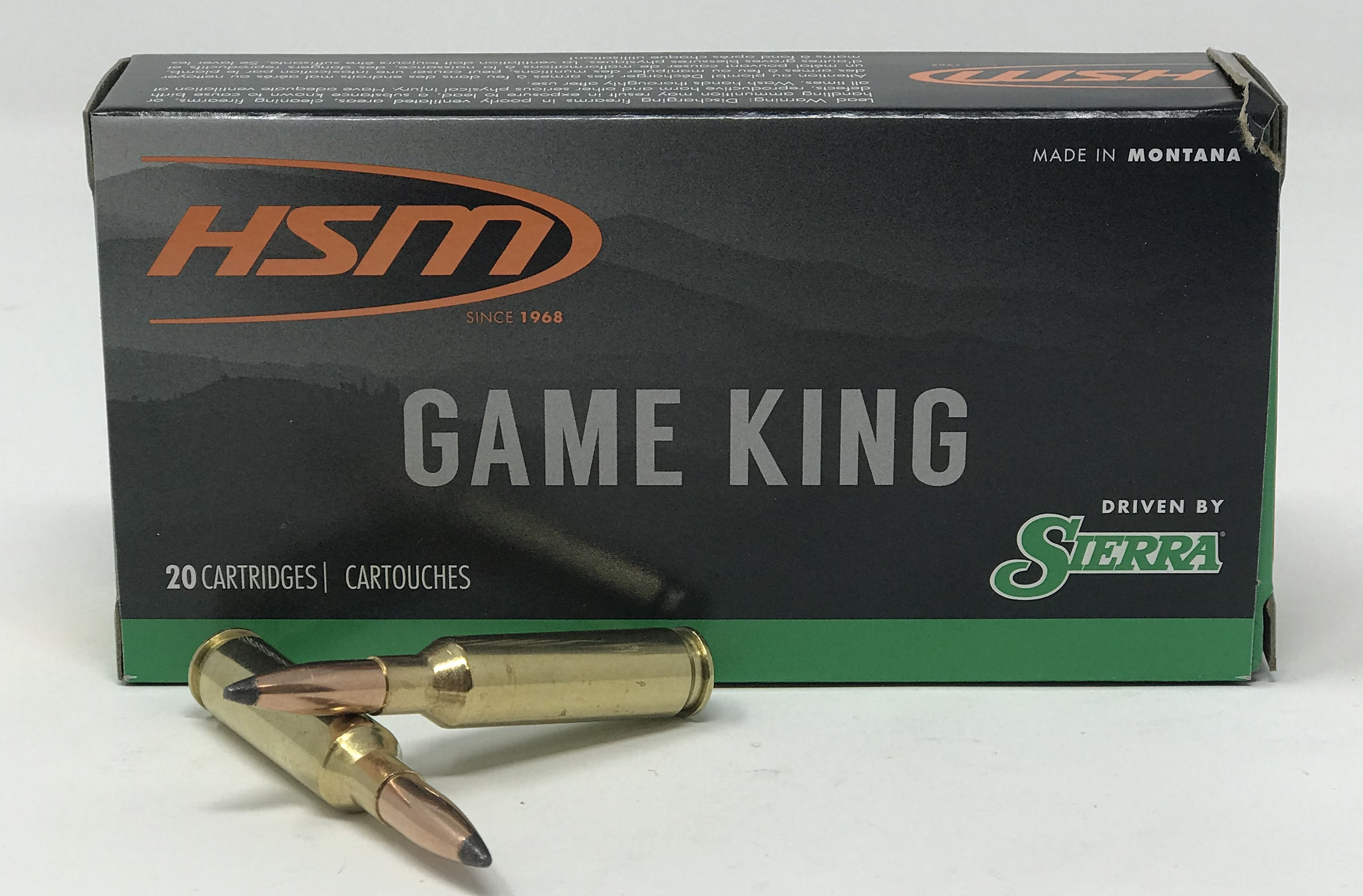 HSM 300 H&H Ammunition 300HH10N 165 Grain SBT GameKing 20 Rounds