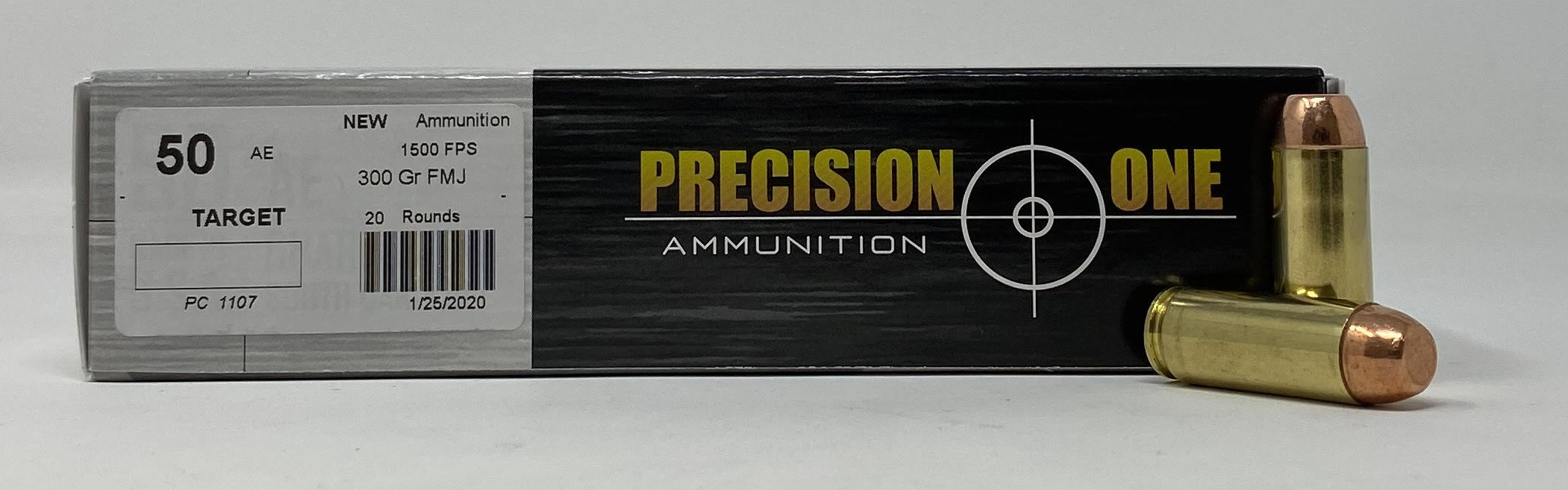Precision One 50 Action Express Ammunition 300 Grain Full Metal Jacket ...