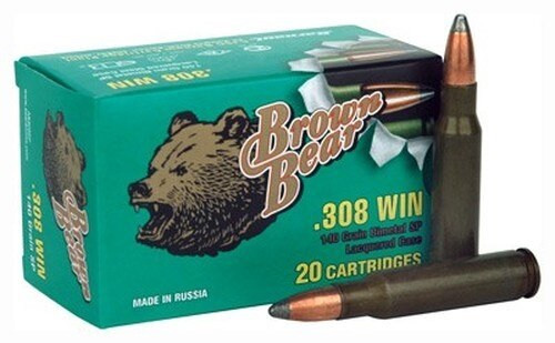Brown Bear 9.3x64mm Brenneke Ammunition 268 Grain Jacketed Soft Point ...