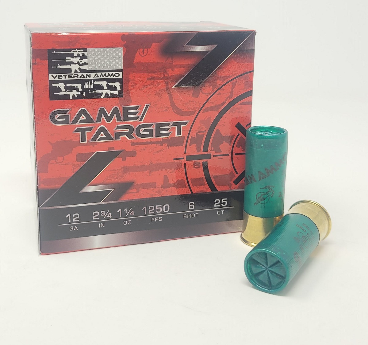 Veteran Ammo 12 Gauge Ammunition VETSS12G75118CASE 2-3/4" 1-1/8oz #7.5 ...