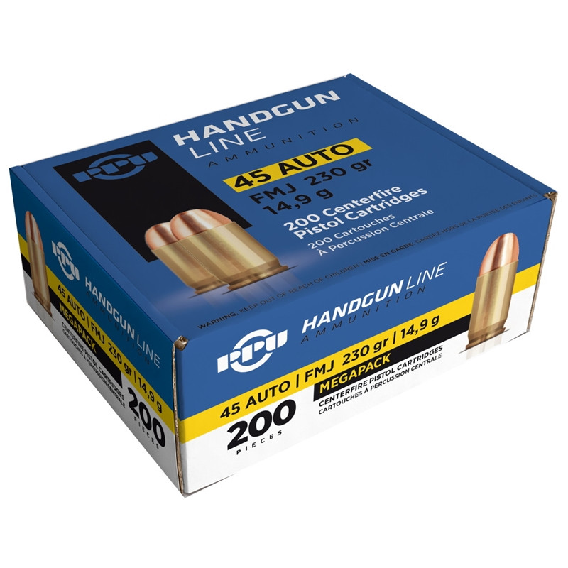 Wolf 45 ACP Ammunition 230 Grain Full Metal Jacket 50 Rounds