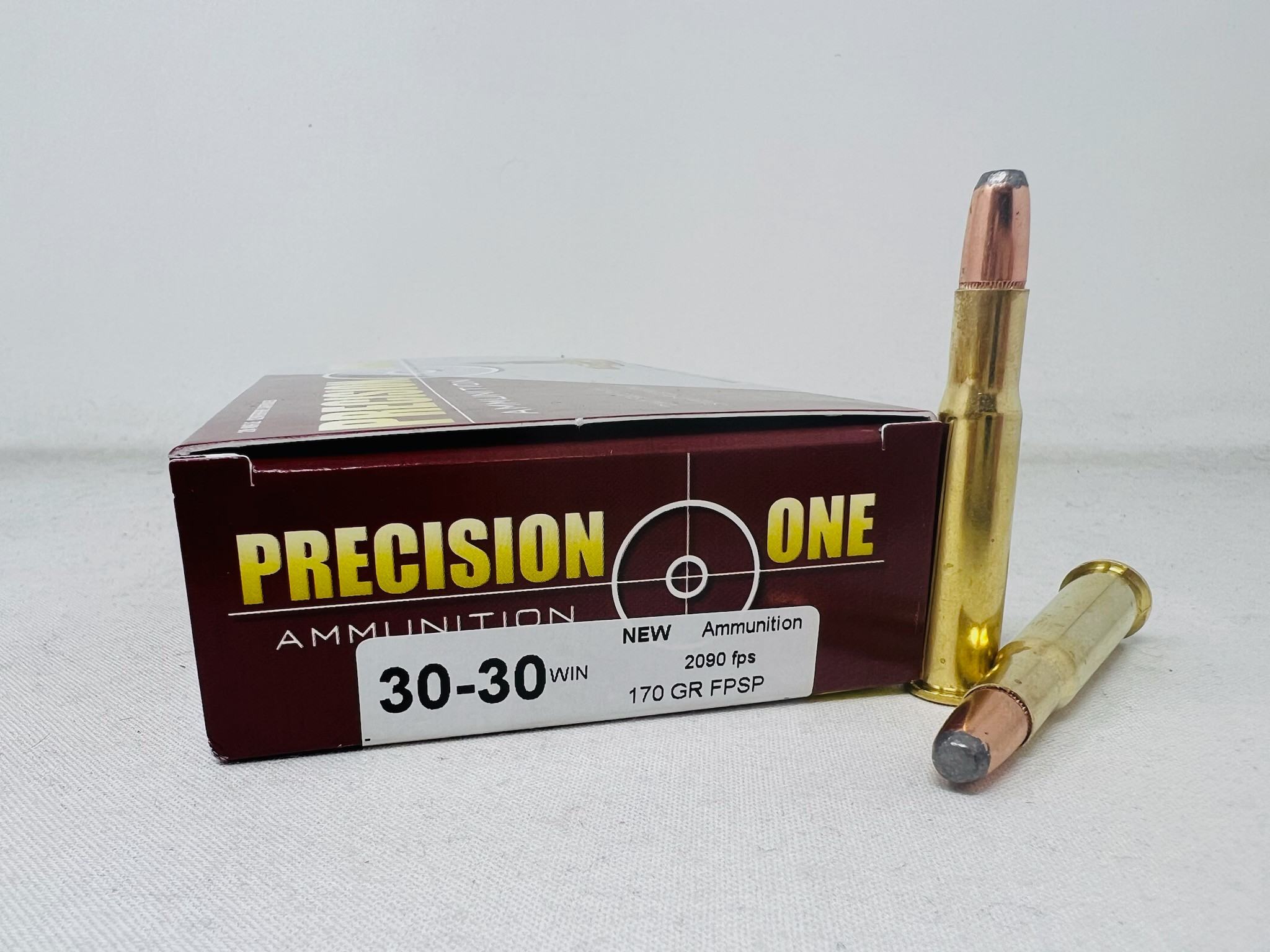 Precision One 30-30 Winchester Ammunition PONE1607 170 Grain Flat Point ...