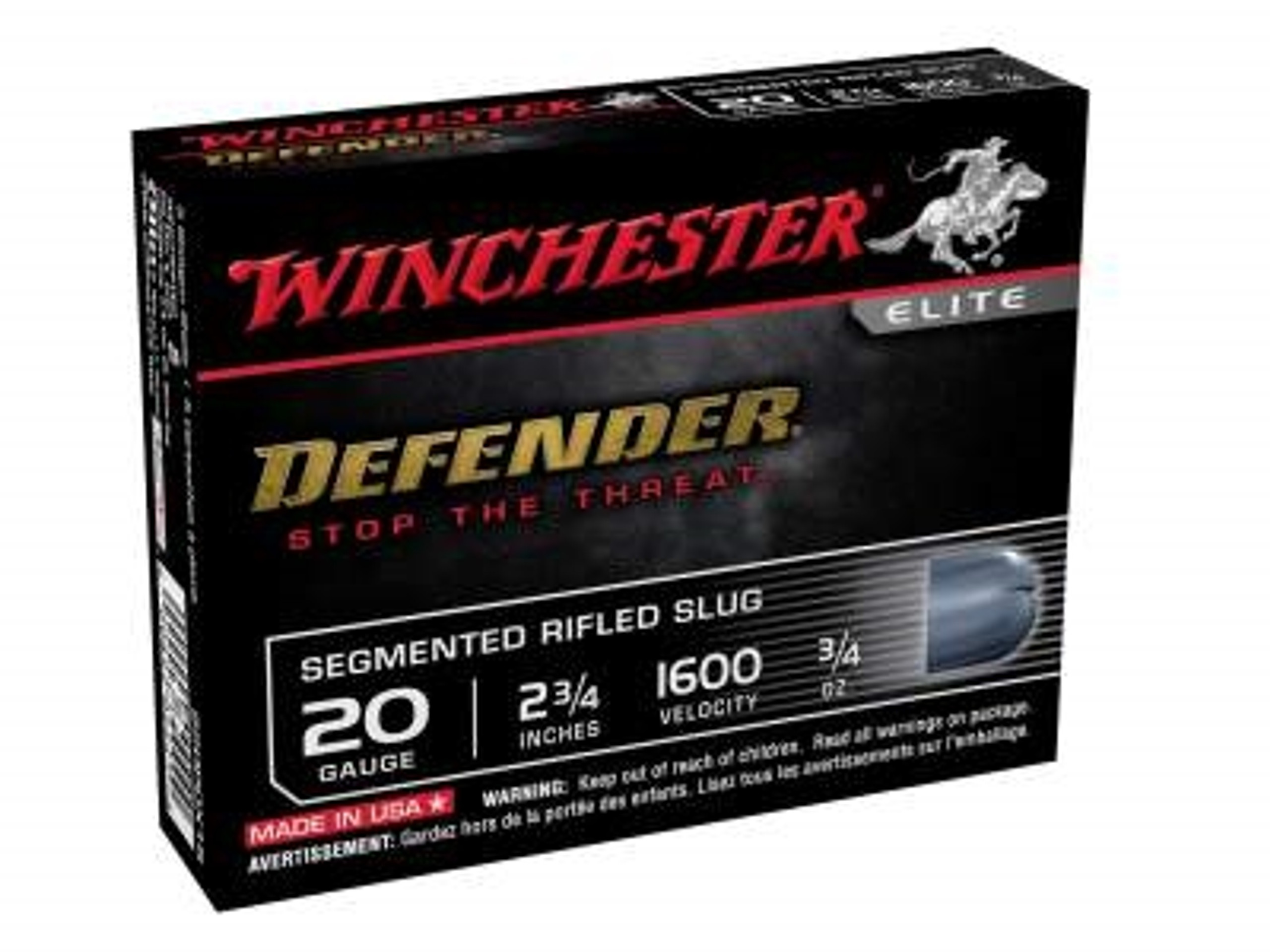 Winchester 12 Gauge PDX1 Defender S12PDX1 2-3/4" 1/2 oz 00 Buckshot ...