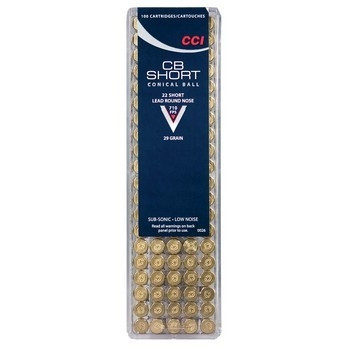 CCI 0026 CB 22 Short Subsonic LRN 29 GR 100 Box