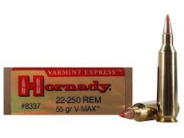 Remington 22-250 EtronX Varmint Electric-Primed Ammunition 50 Grain V ...