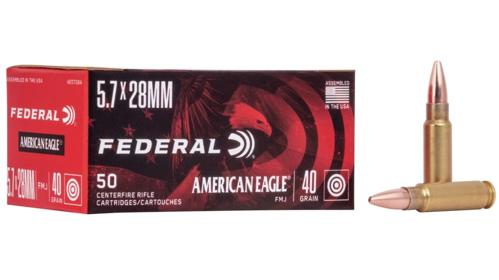 FN 5.7mmx28mm Ammunition SS197SR 40 Grain V-Max PACK 500 Rounds