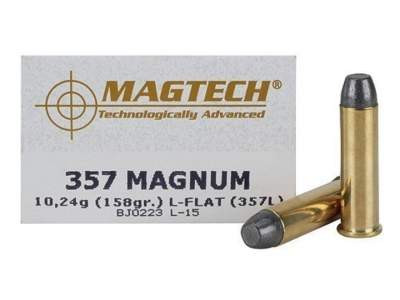 Magtech 357 Magnum Cowboy Action Loads 158 gr MT357L Lead Round Nose 50 ...