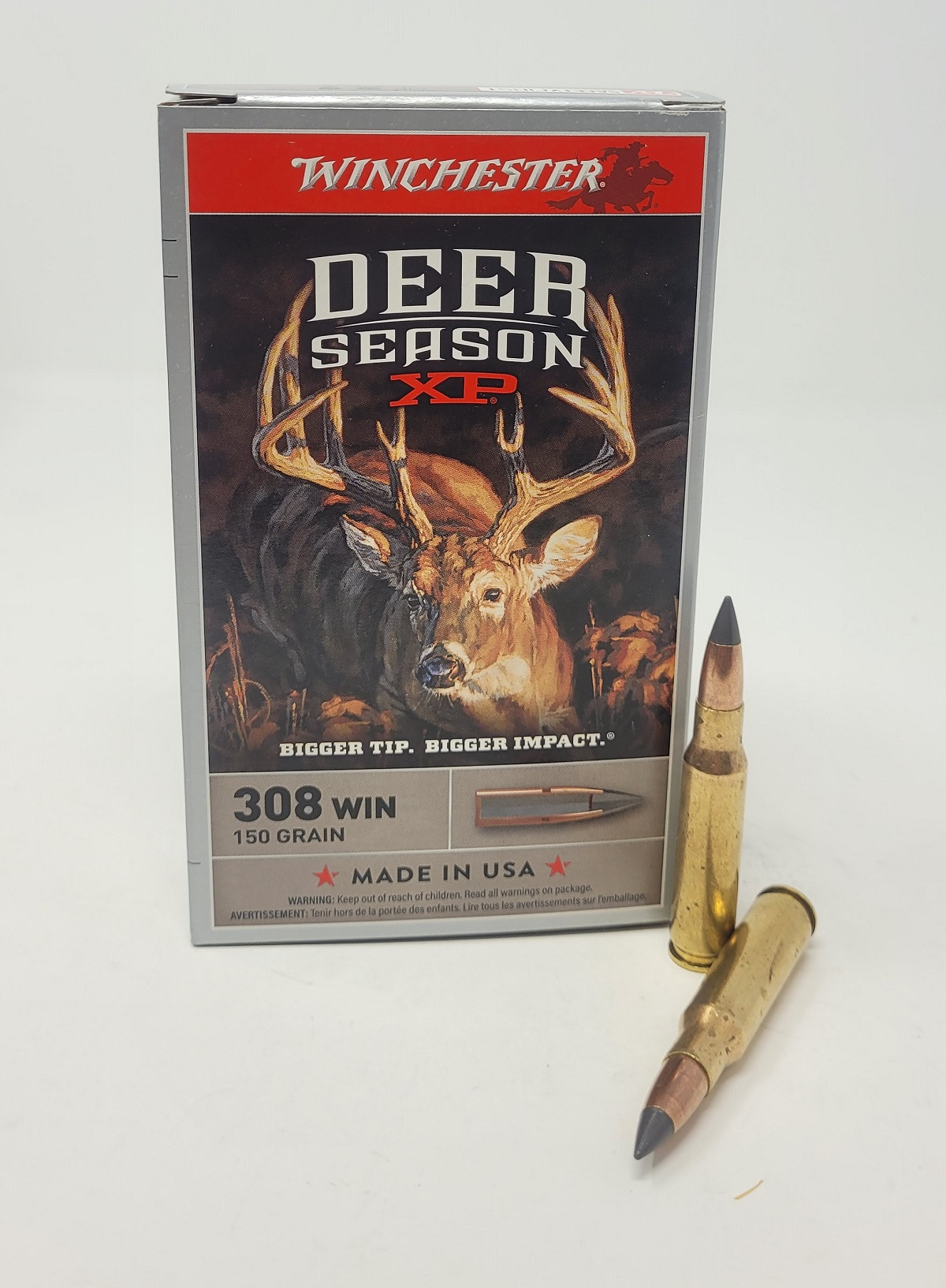 Winchester 308 Win Ammunition Deer Season XP X308DSLF 150 Grain Copper ...