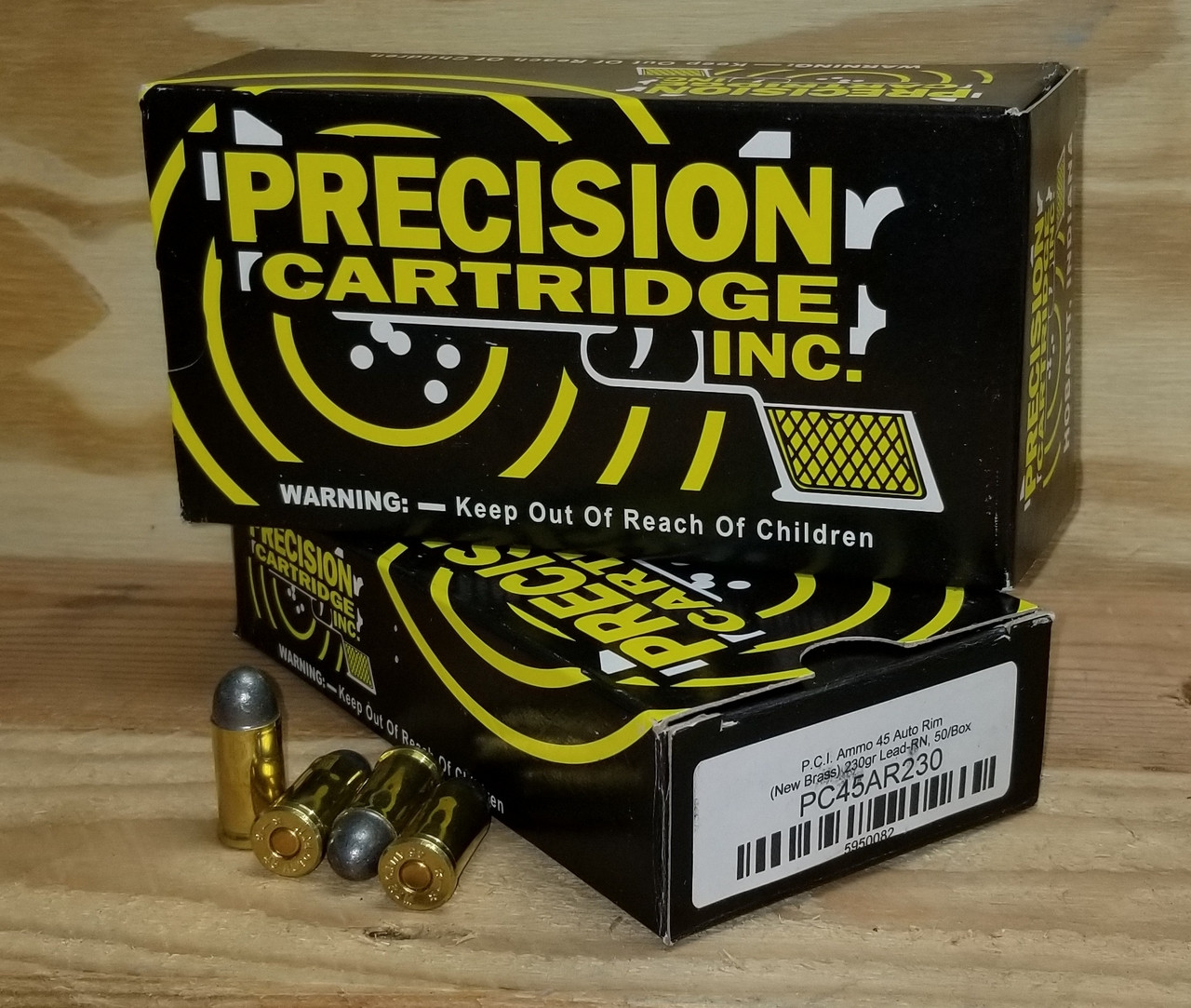 P.C.I. 50-90 Sharps Ammunition PC5090S 450 Grain Lead Rounds Nose Flat ...