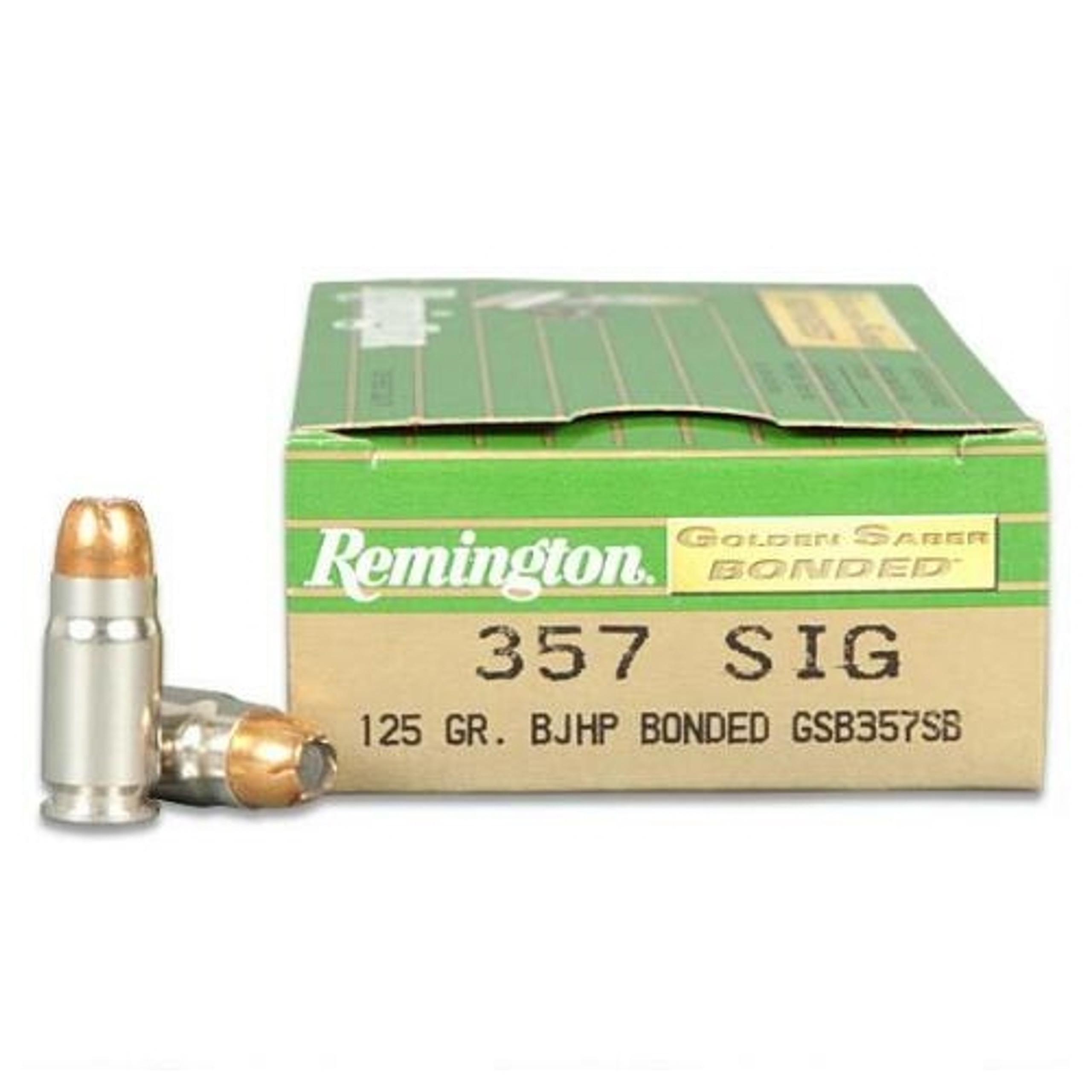 Remington 357 Sig Ammunition Golden Saber GSB357BB 125 Grain Bonded ... Remington 357 Sig Ammunition Golden Saber GSB357BB 125 Grain Bonded ...