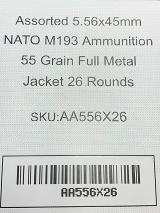 Magtech 5.56x45mm NATO Ammunition MT556MIL 55 Grain Full Metal Jacket ...