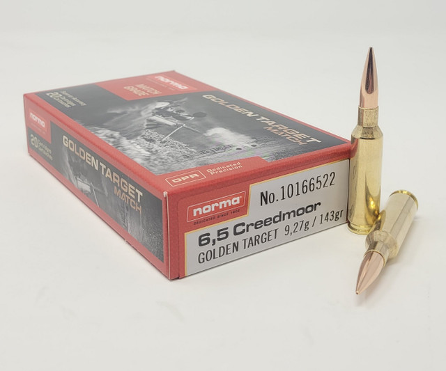 Norma 6.5mm PRC Ammunition NORMA10166462 143 Grain Golden Target 20 Rounds