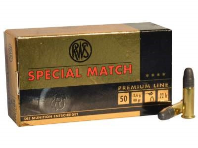 RWS 22LR Ammunition R50 RWS2134187 40 Grain Lead Round Nose 50 rounds